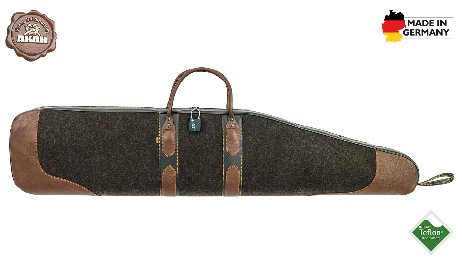 AKAH Loden-Futteral mit Elchleder selbstaufblasbar - Futterale + Koffer ...