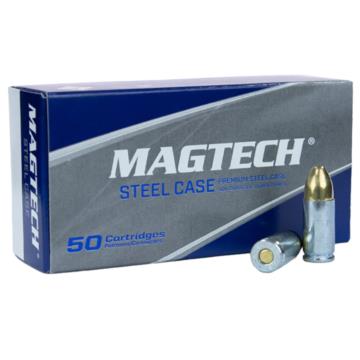 MAGTECH 9mm Luger FMJ 115grs Steel - Revolvers et pistolets - AKAH