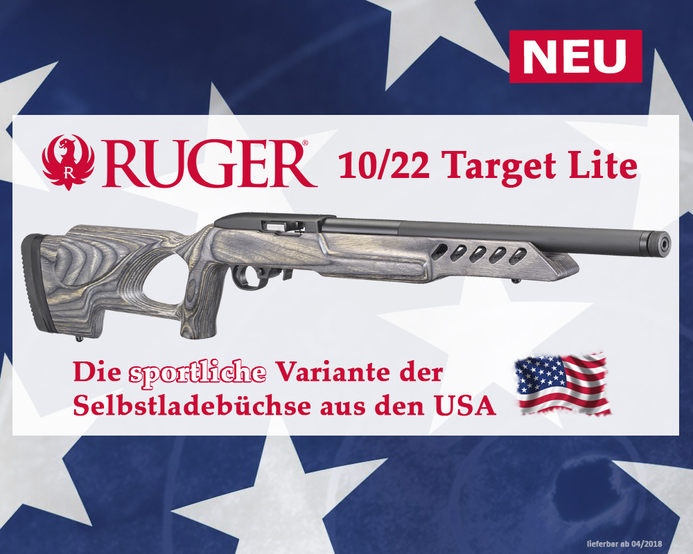 Neu: Ruger 10/22 Target Lite - AKAH - Albrecht Kind GmbH