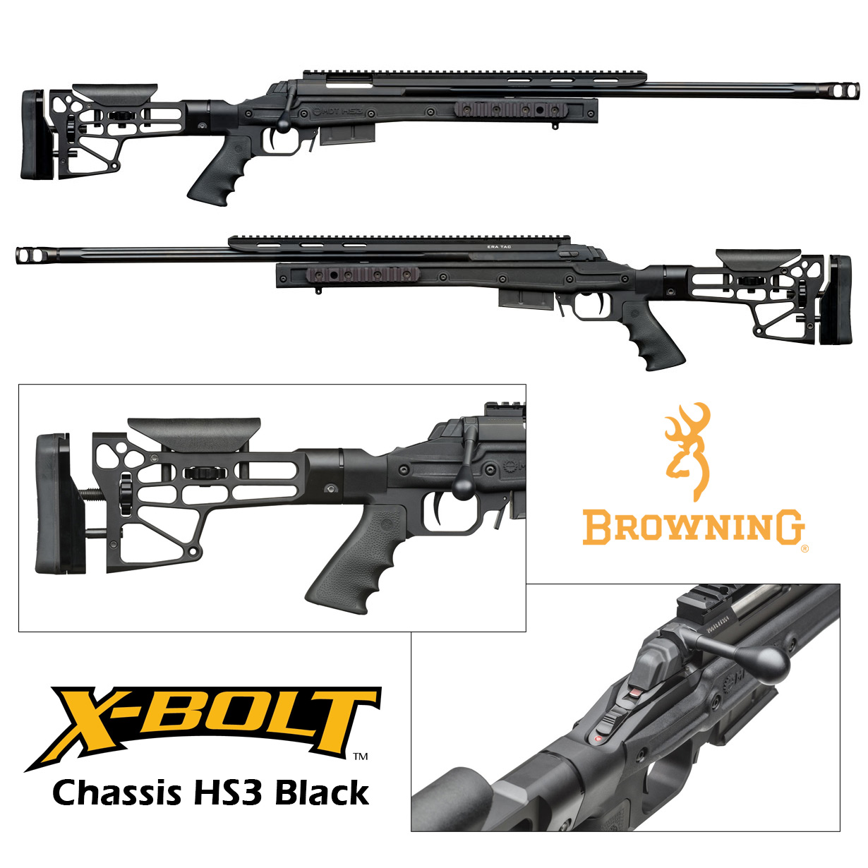 NEU von Browning: X-Bolt SF Chassis HS3 Black - AKAH - Albrecht Kind GmbH