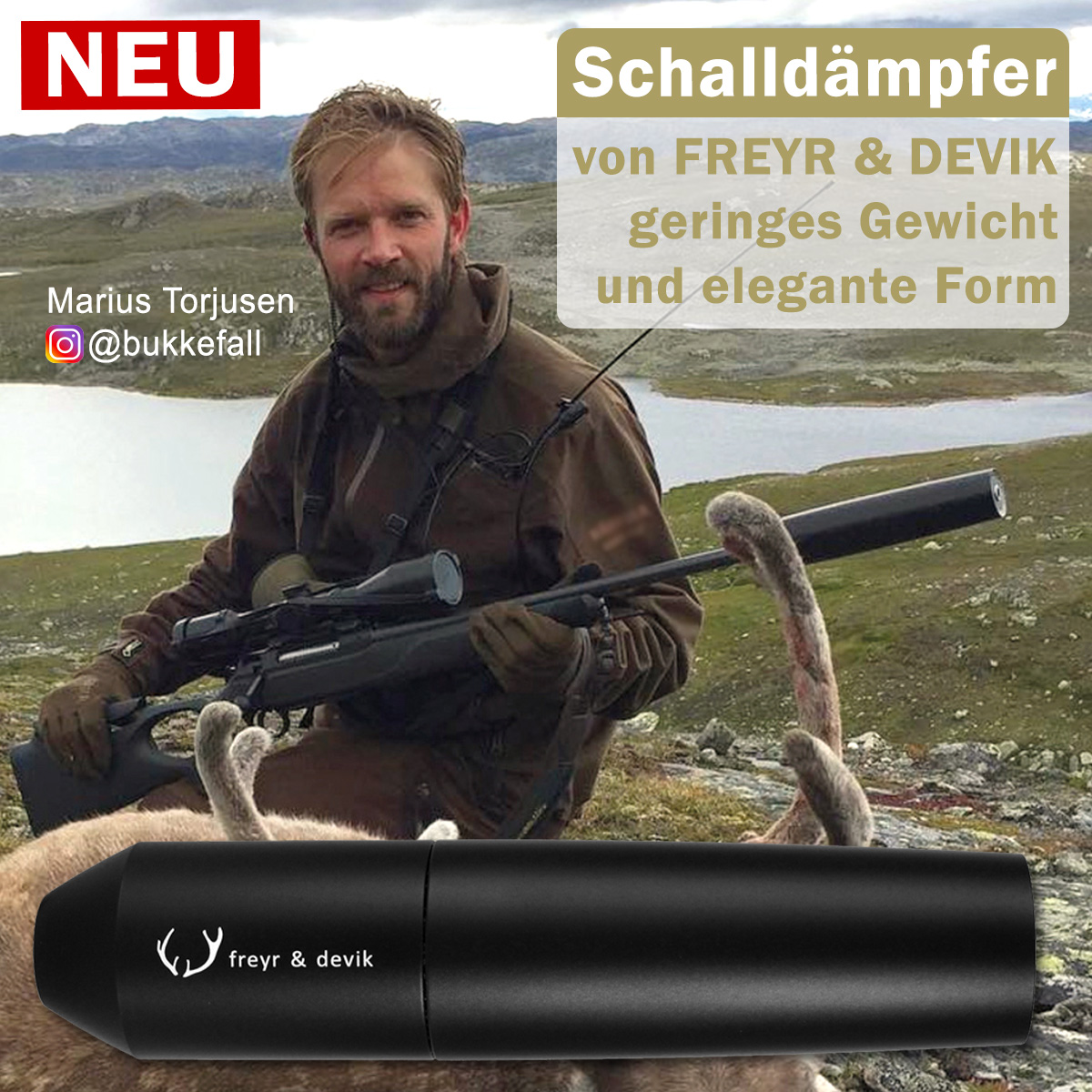 Schalldämpfer von Freyr & Devik - AKAH - Albrecht Kind GmbH